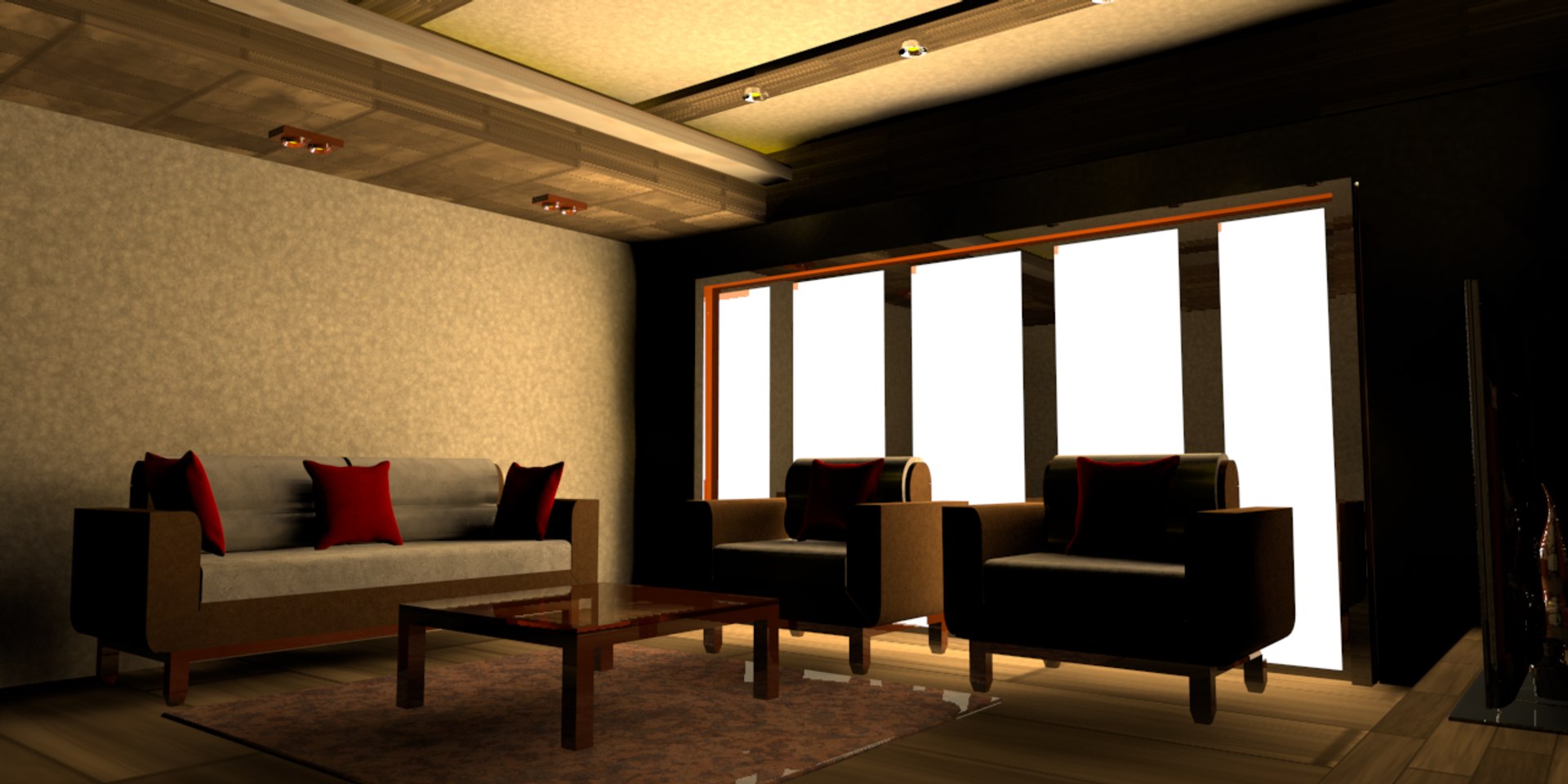 Room Scene 3d C4d