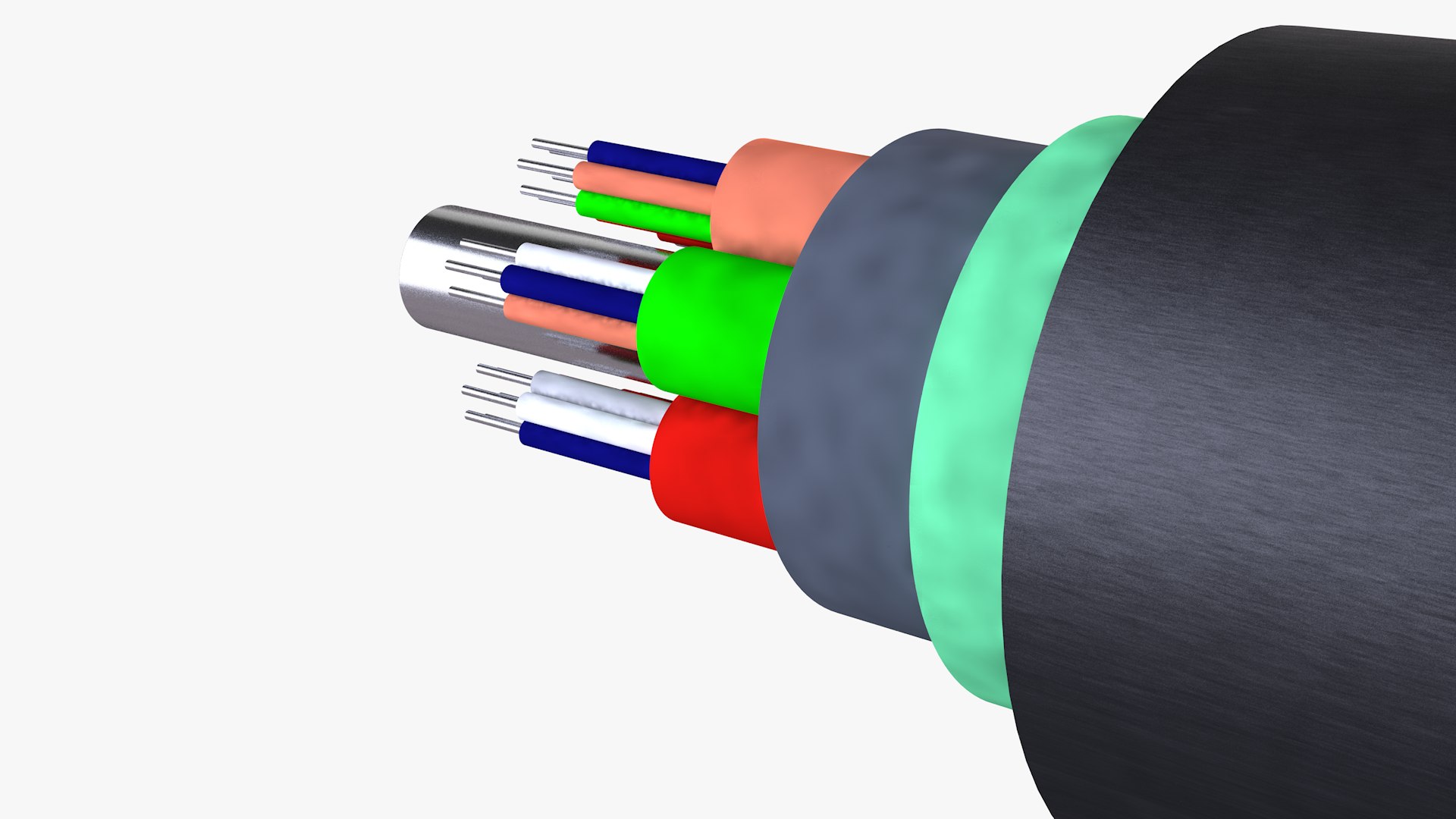 3D Fiber Optic Cable - TurboSquid 1810744