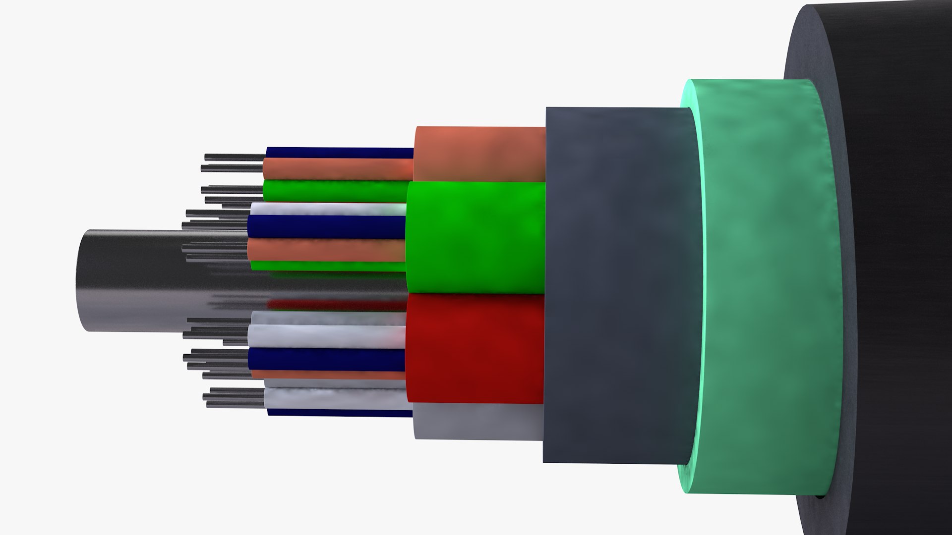 3D Fiber Optic Cable - TurboSquid 1810744