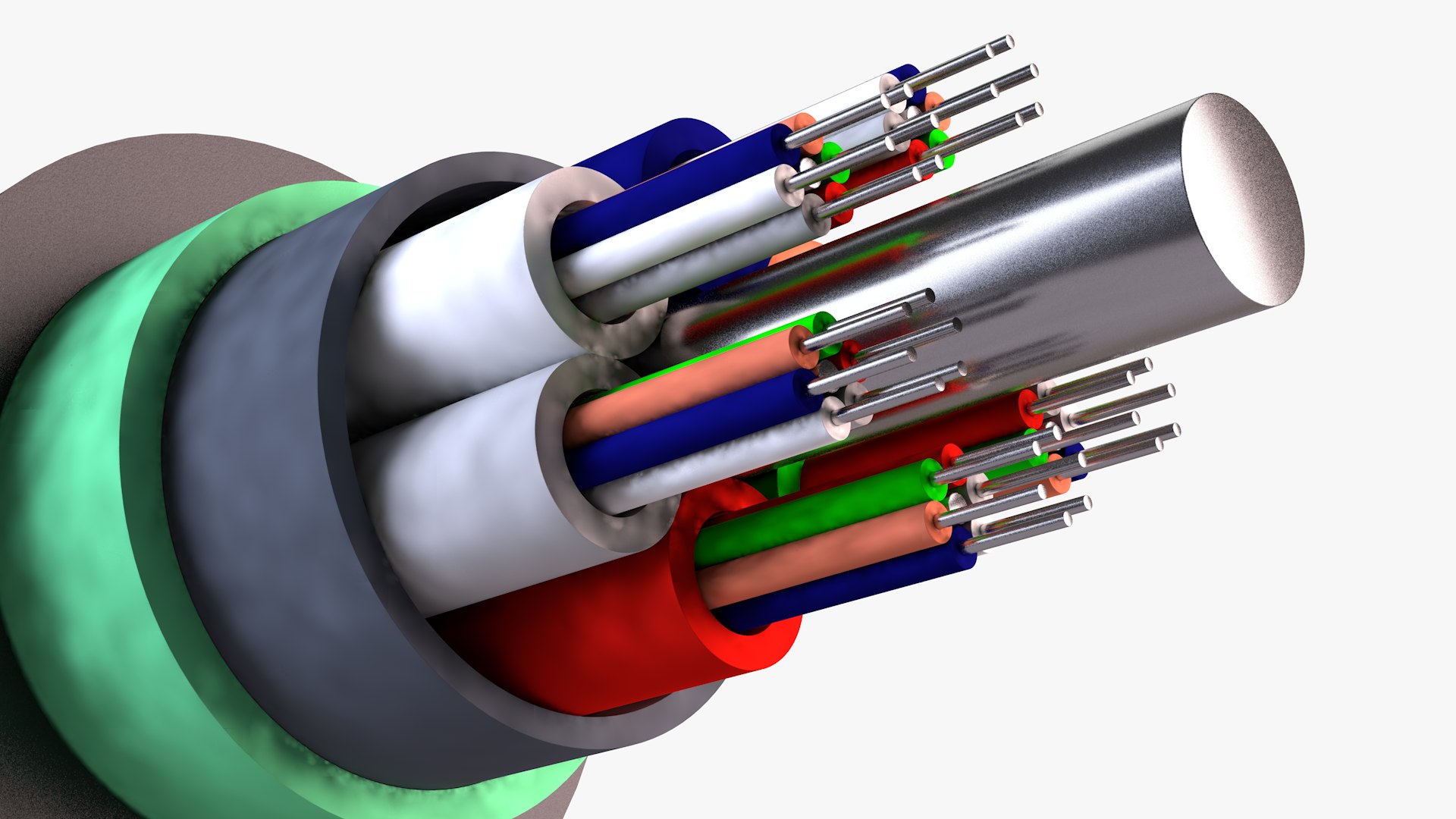 3D Fiber Optic Cable - TurboSquid 1810744