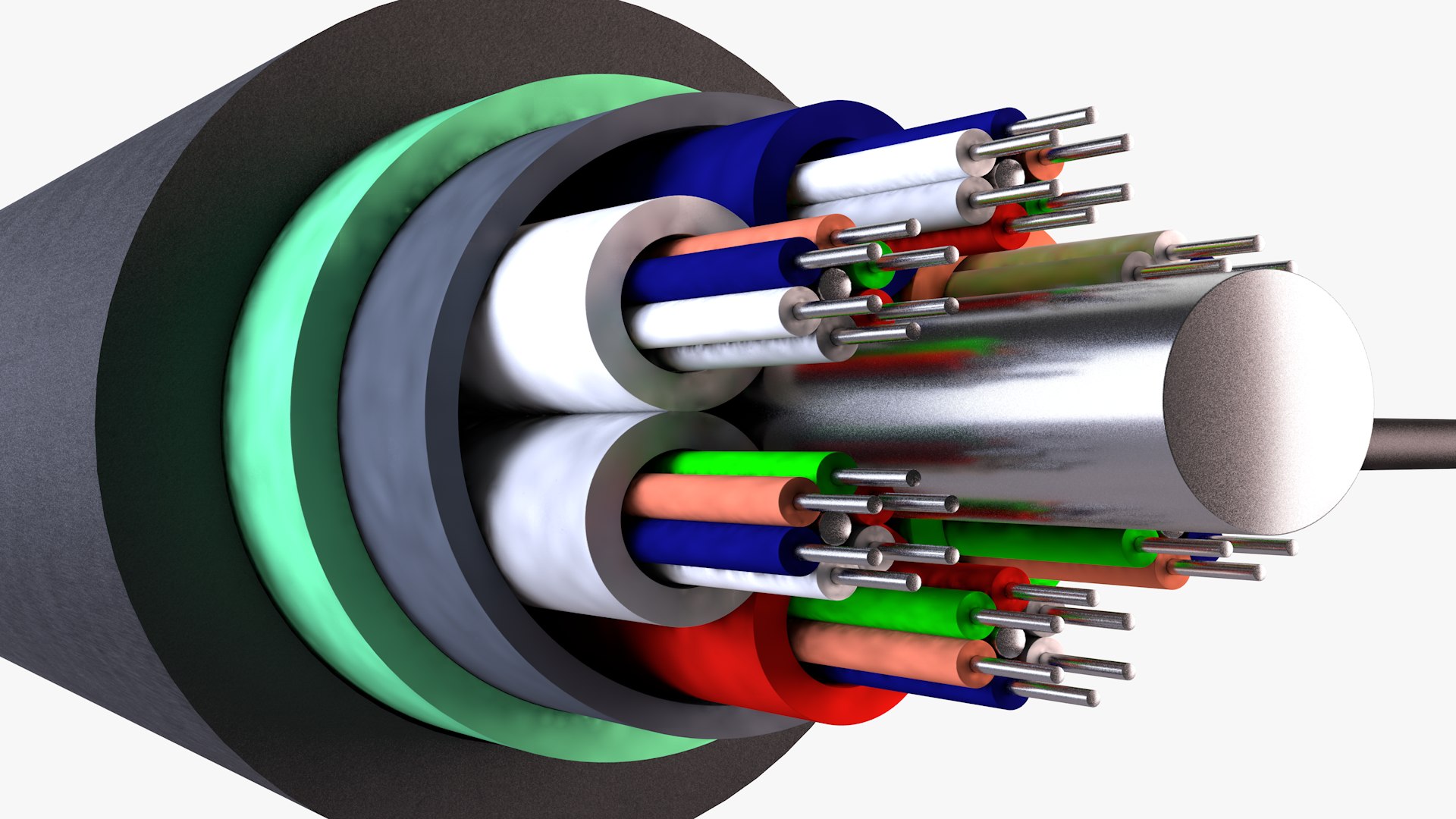 3D Fiber Optic Cable - TurboSquid 1810744