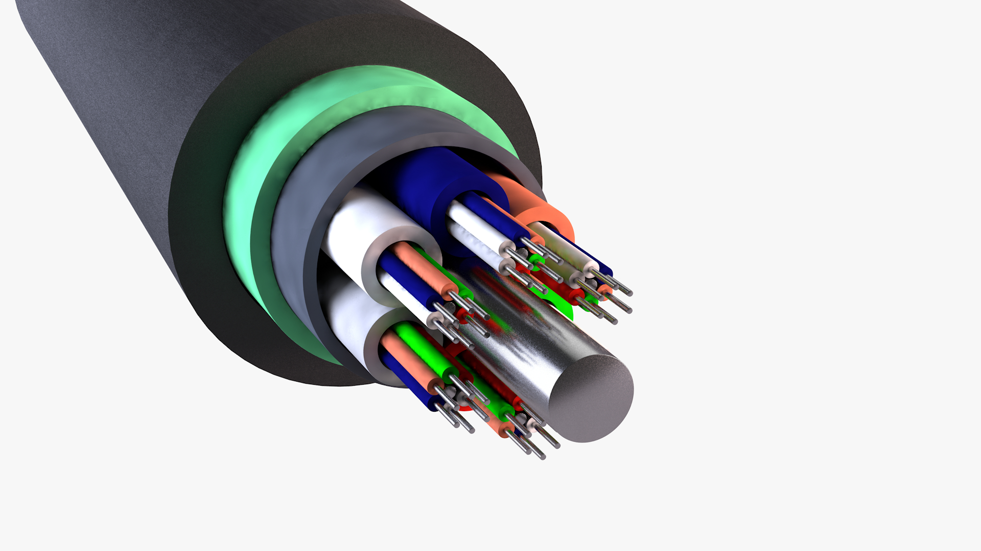 3D Fiber Optic Cable - TurboSquid 1810744