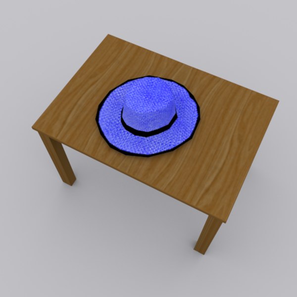 hat modeled blender 3d model