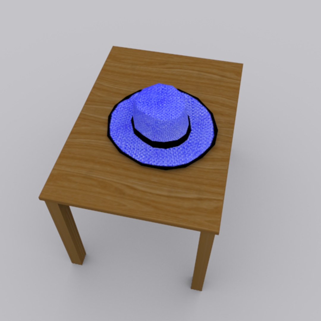 Hat Modeled Blender 3d Model