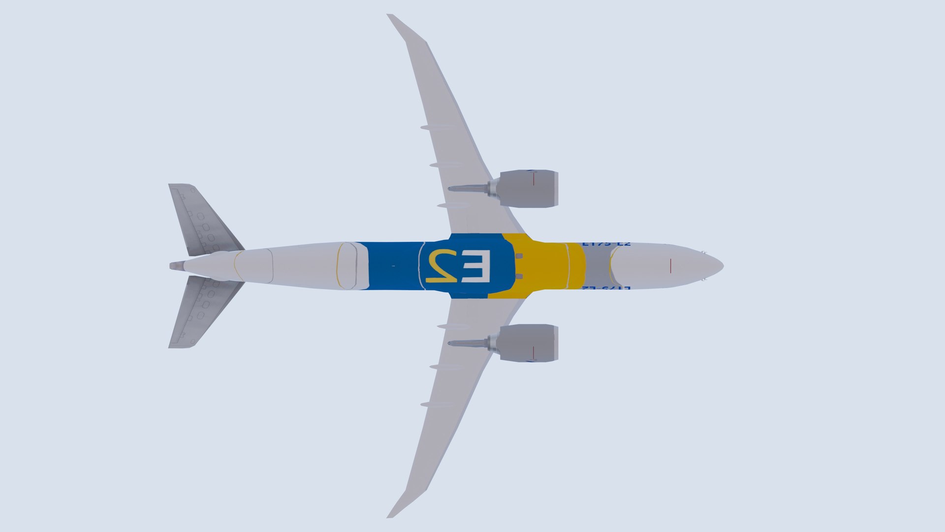 3D E-jet E175 Color - TurboSquid 1574532