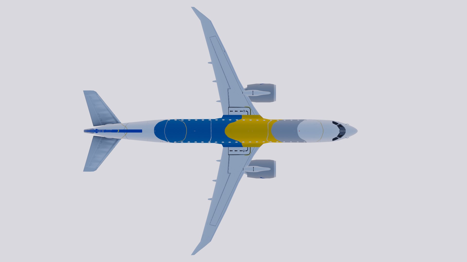3D E-jet E175 Color - TurboSquid 1574532