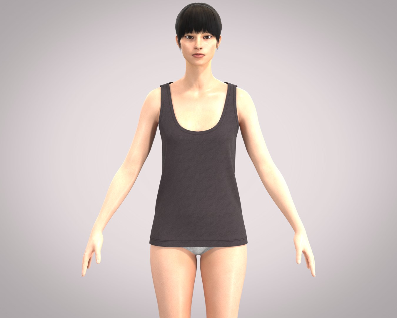 Ladies Tank Tops-6 Styles Pack 3D Model - TurboSquid 1939311