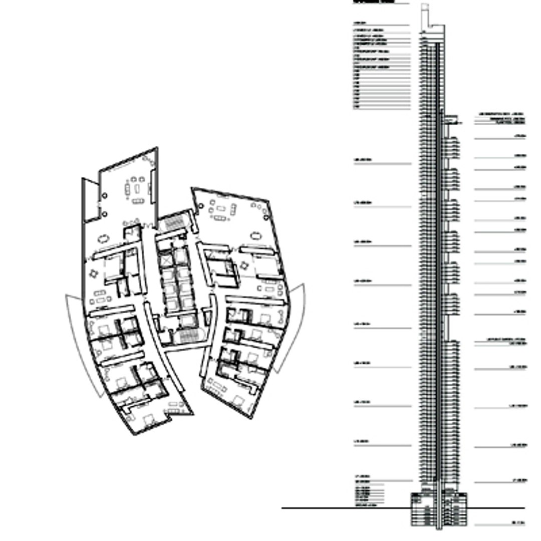 Pentominium Skyscraper Construction 3d Max