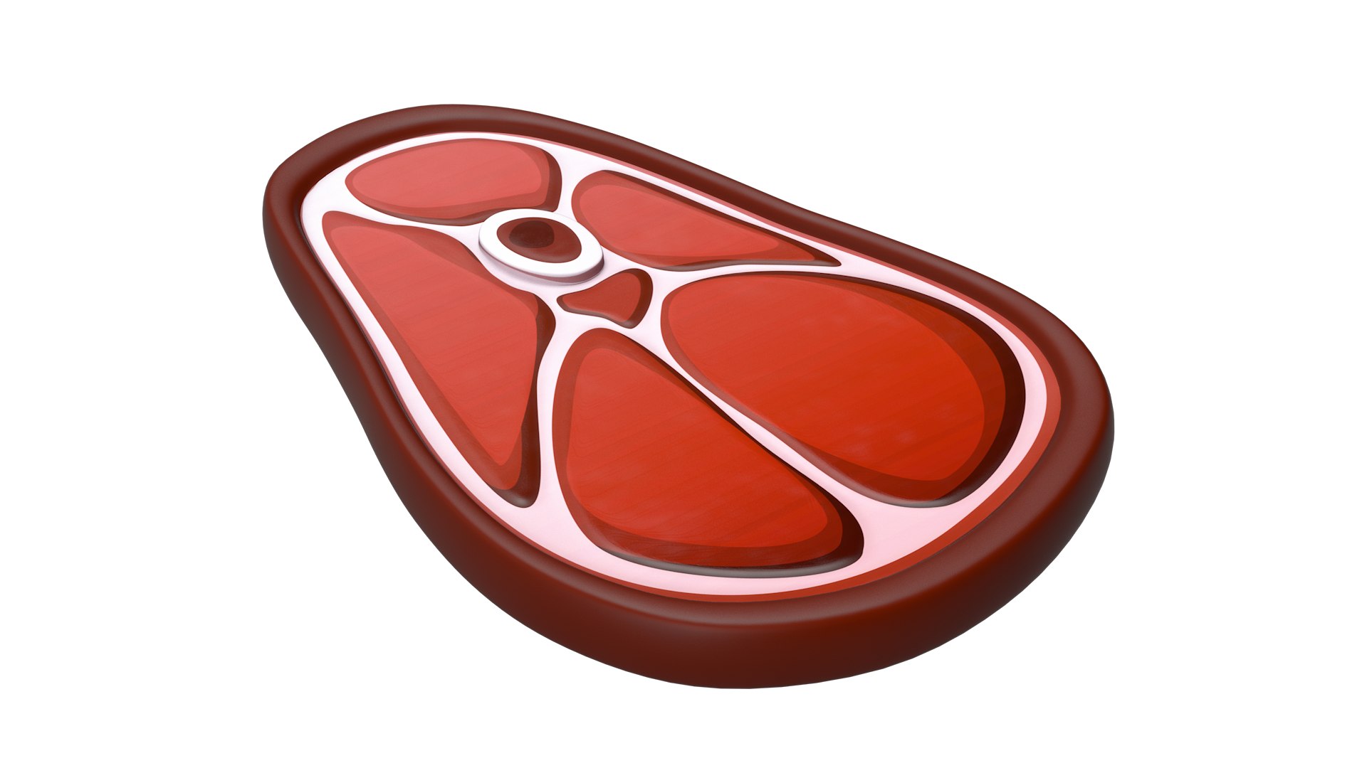 Cartoon Meat 3D Model - TurboSquid 2081319