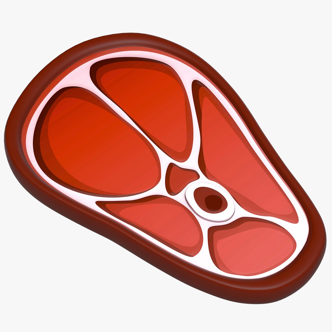 Cartoon Meat 3D model - TurboSquid 2081319