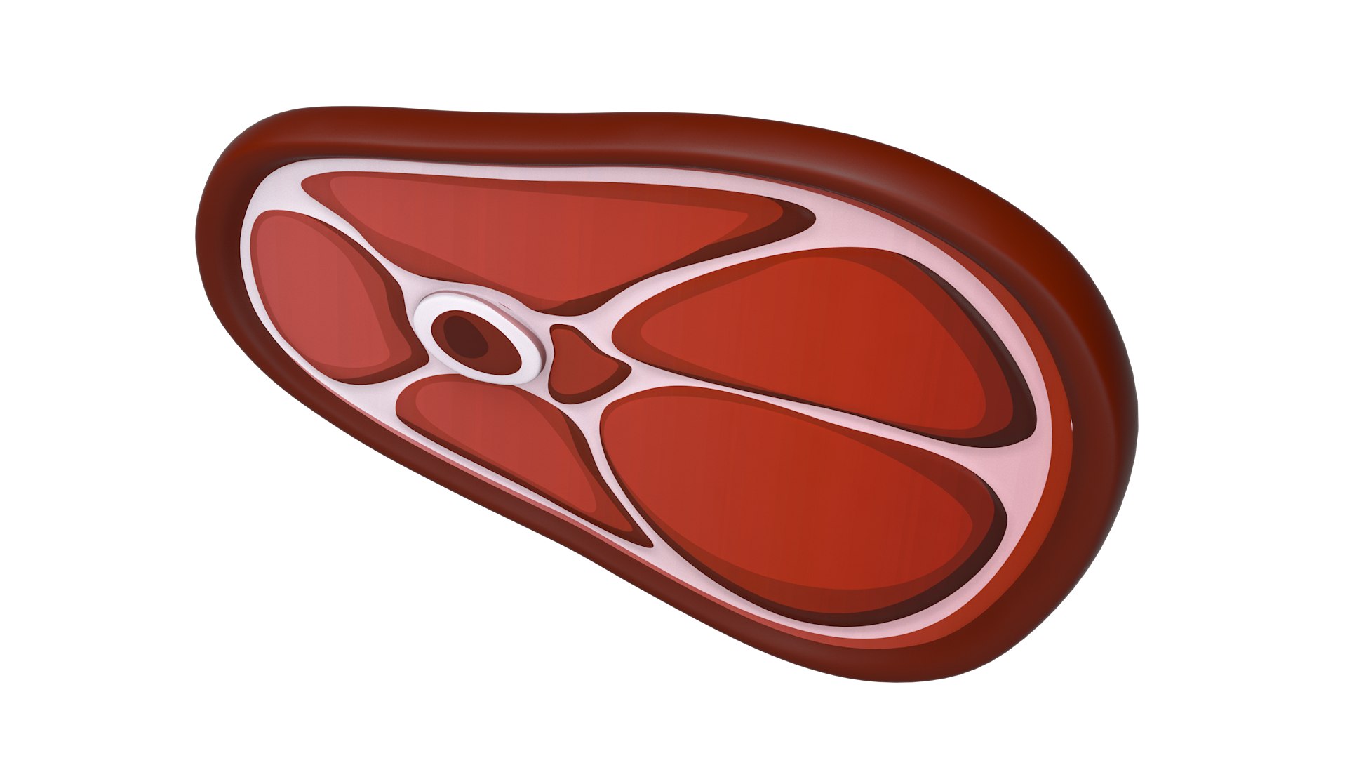 Cartoon Meat 3D Model - TurboSquid 2081319