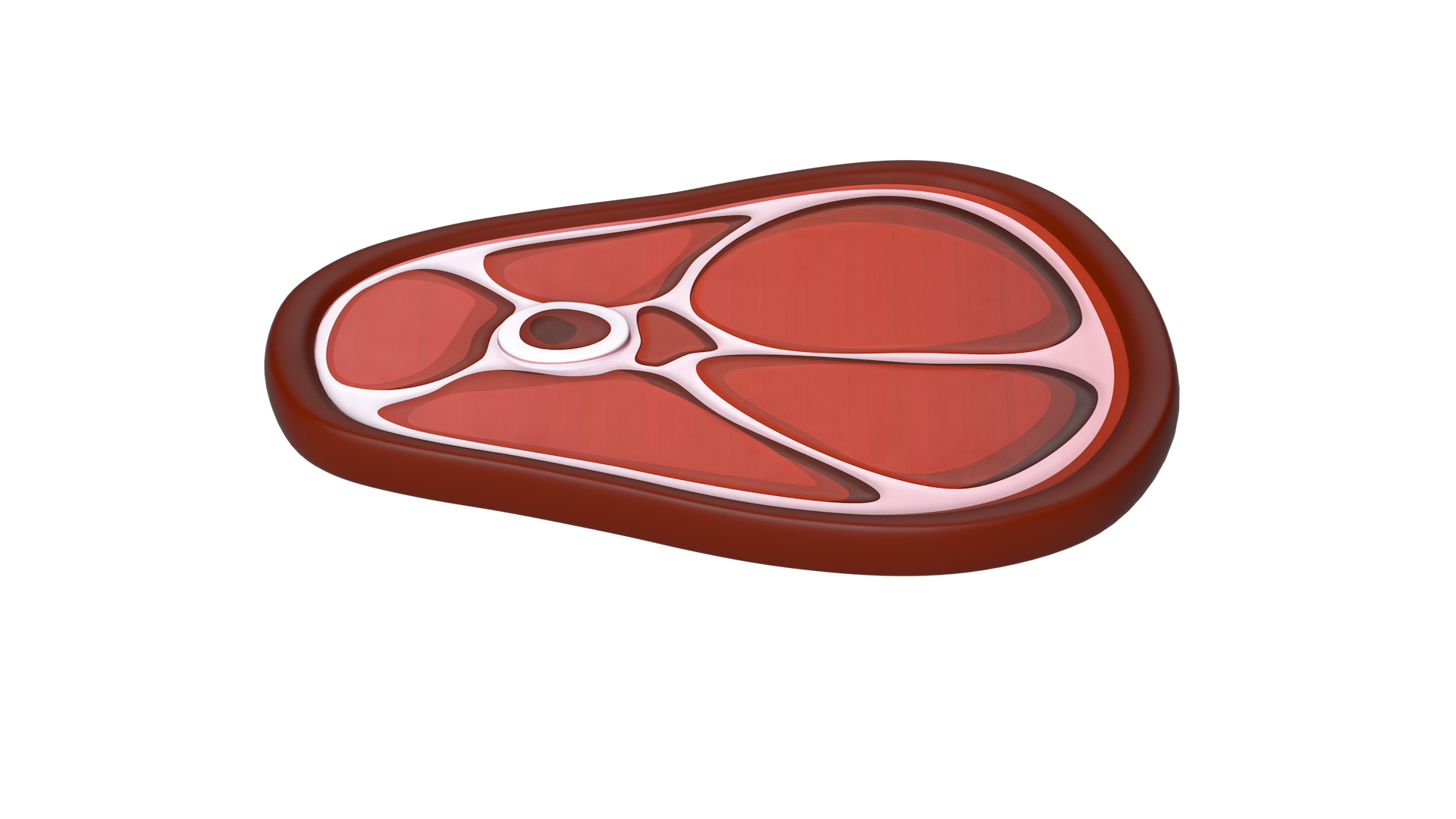 Cartoon Meat 3D Model - TurboSquid 2081319