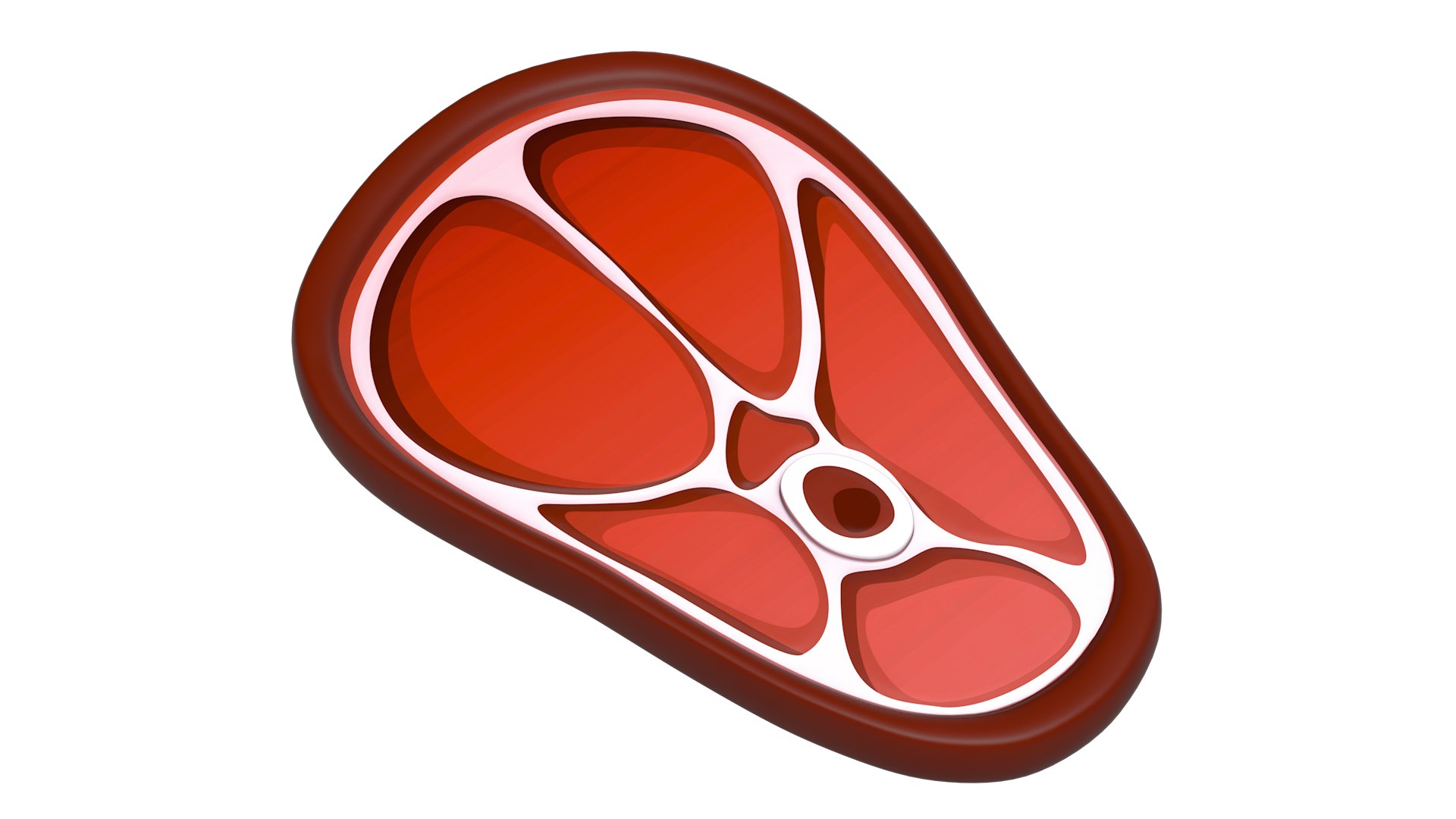 Cartoon Meat 3D Model - TurboSquid 2081319