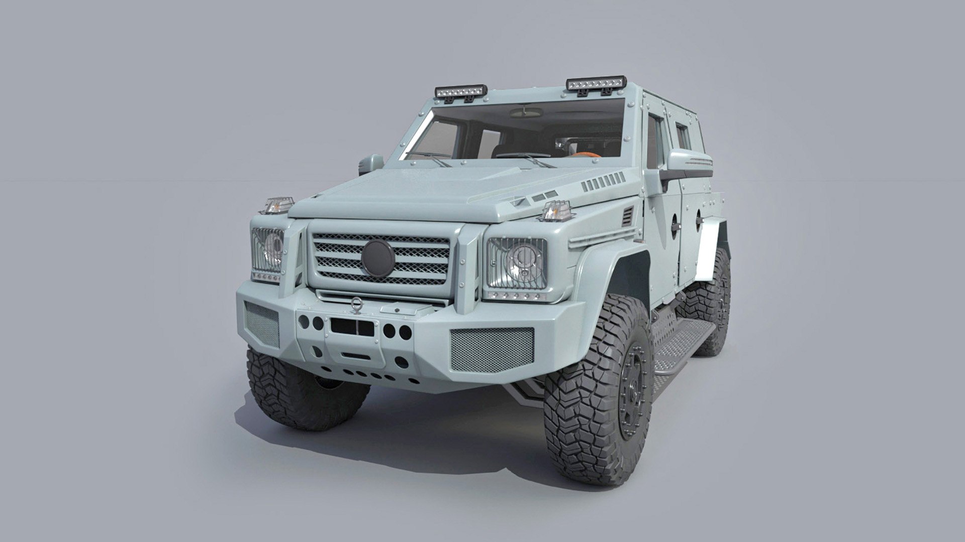 Armored Mercedes G500 Modelled Model - TurboSquid 1508428