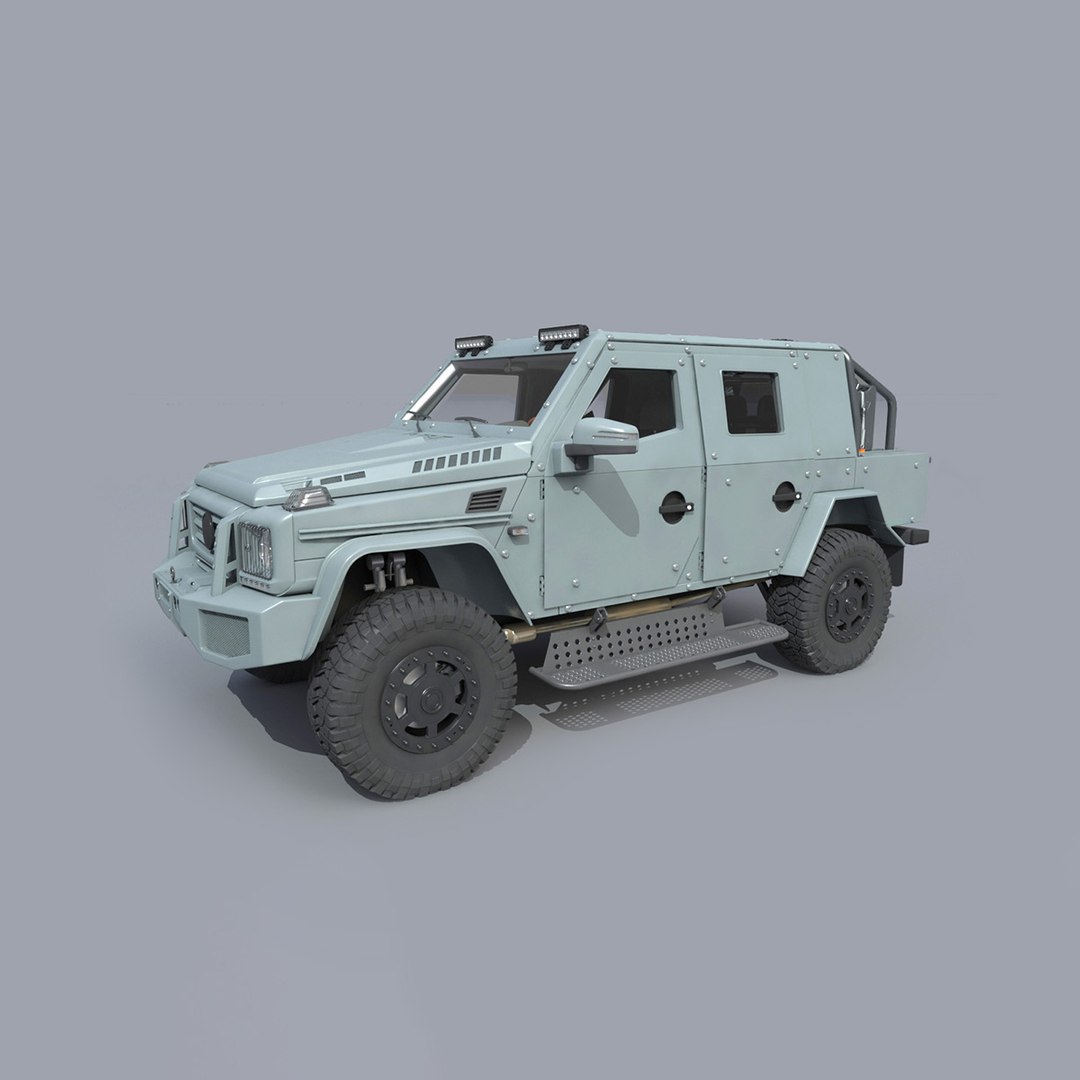 Armored mercedes g500 modelled model - TurboSquid 1508428