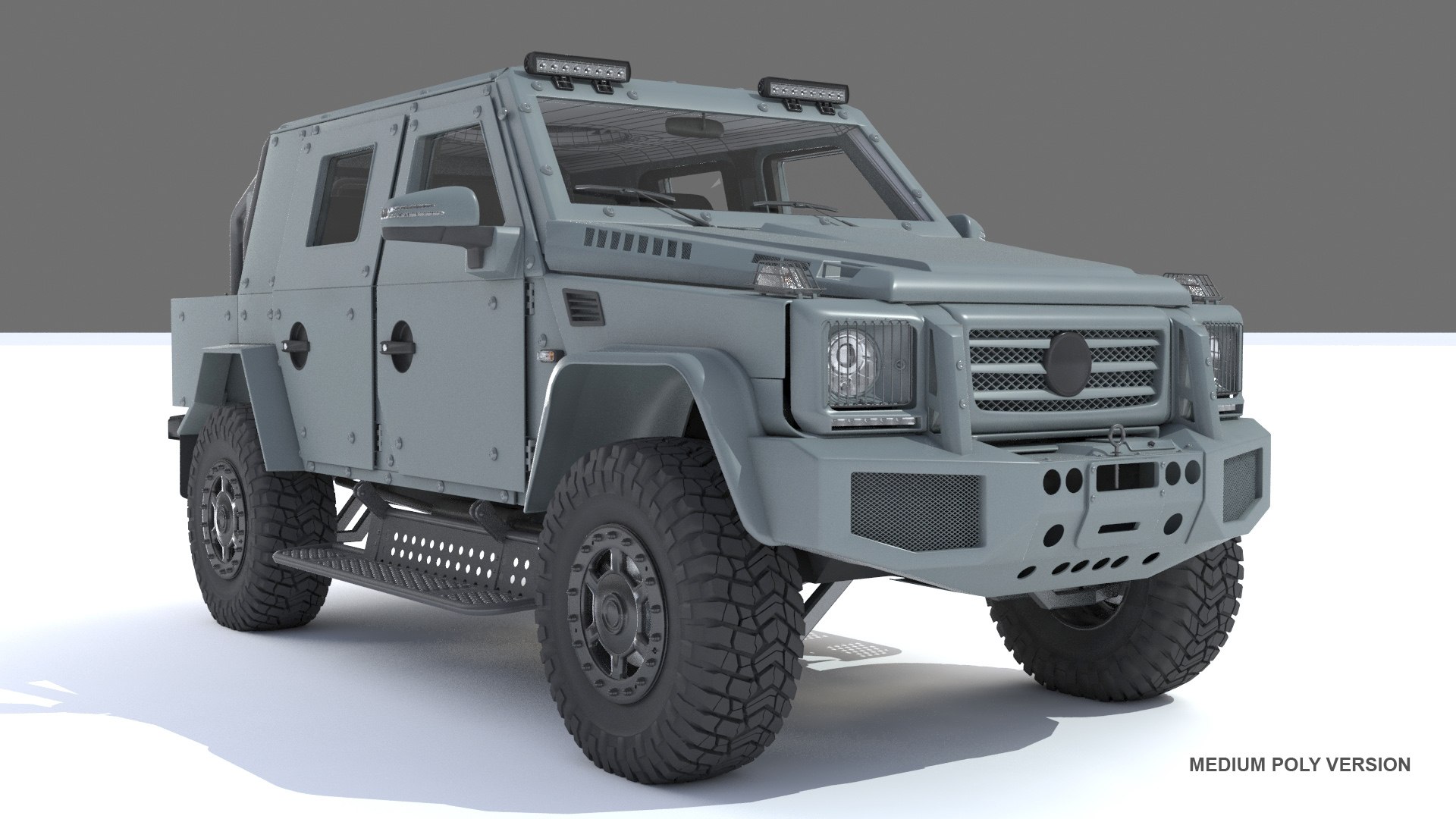 Armored Mercedes G500 Modelled Model - TurboSquid 1508428