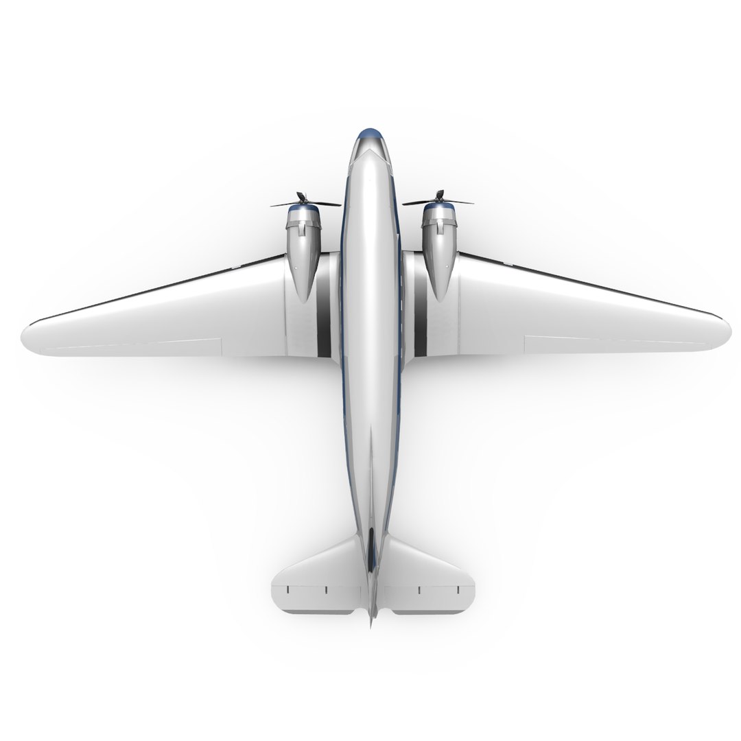 Dc-3 Plane 3d Model