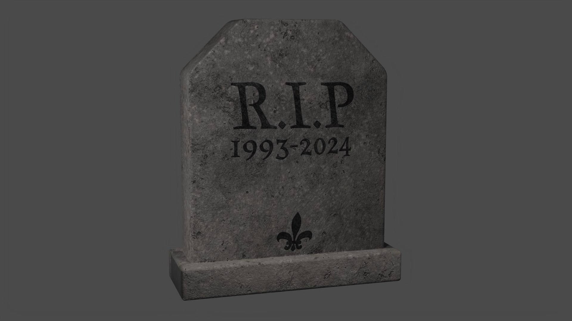 3D Gravestone Model - TurboSquid 2298600