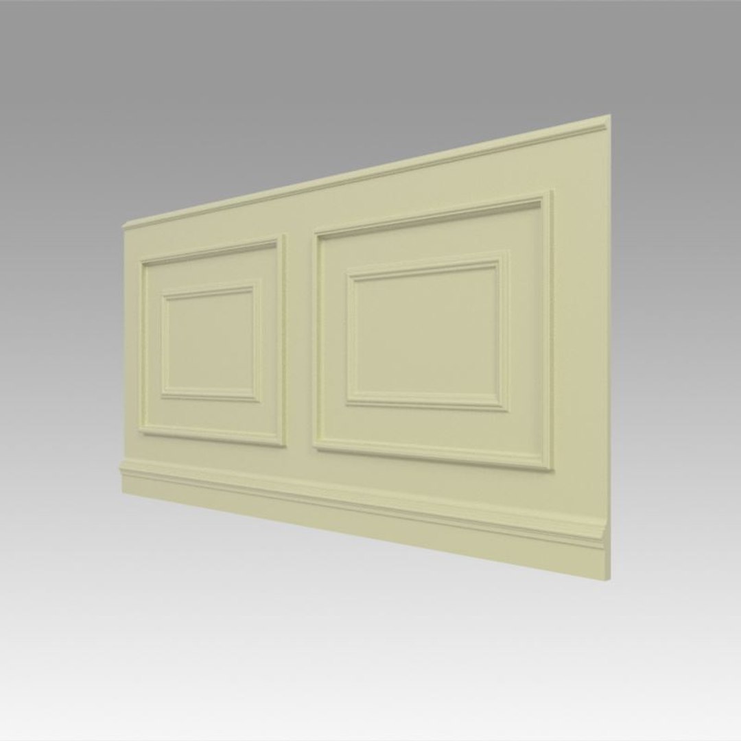 3D Wainscot Model - TurboSquid 1381277