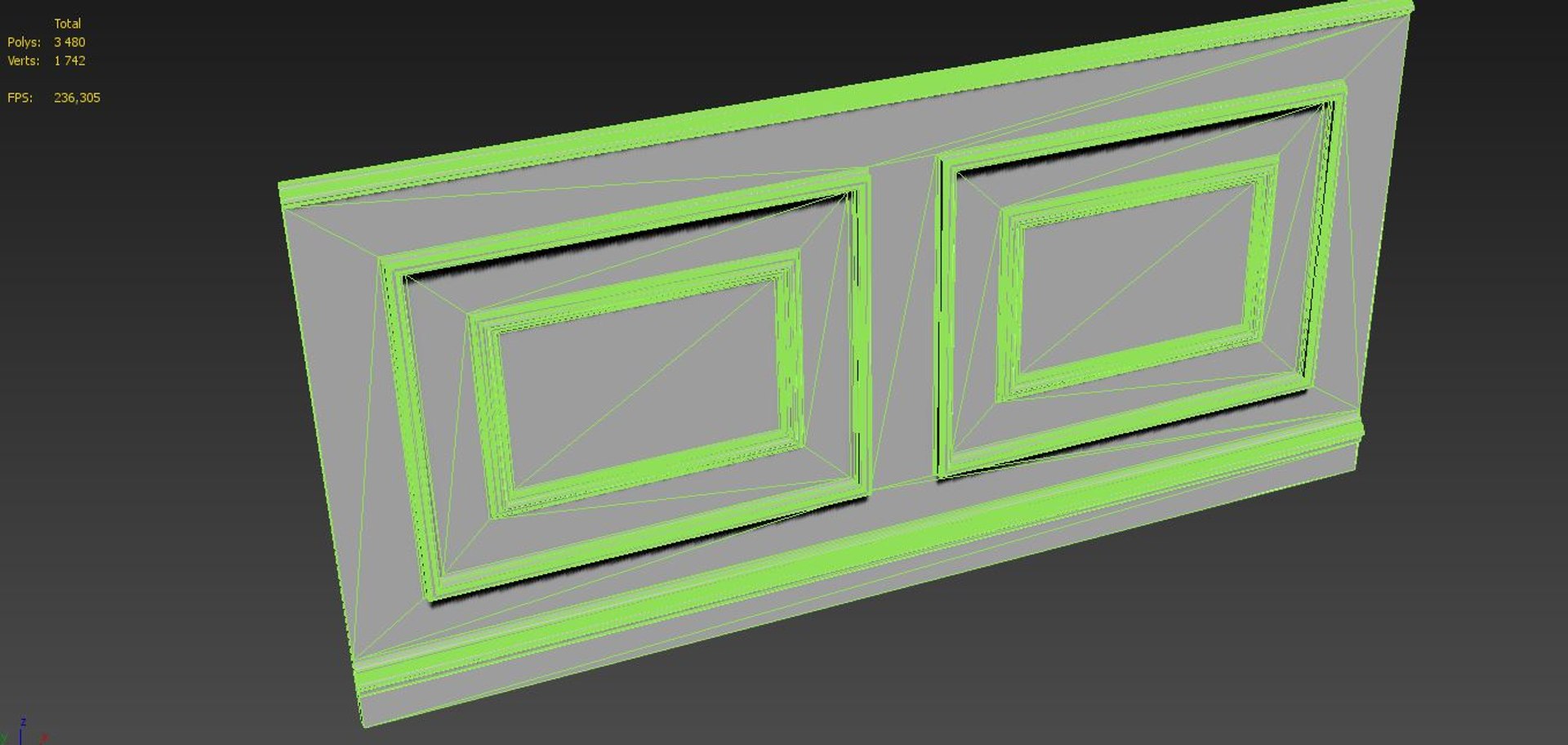 3D Wainscot Model - TurboSquid 1381277