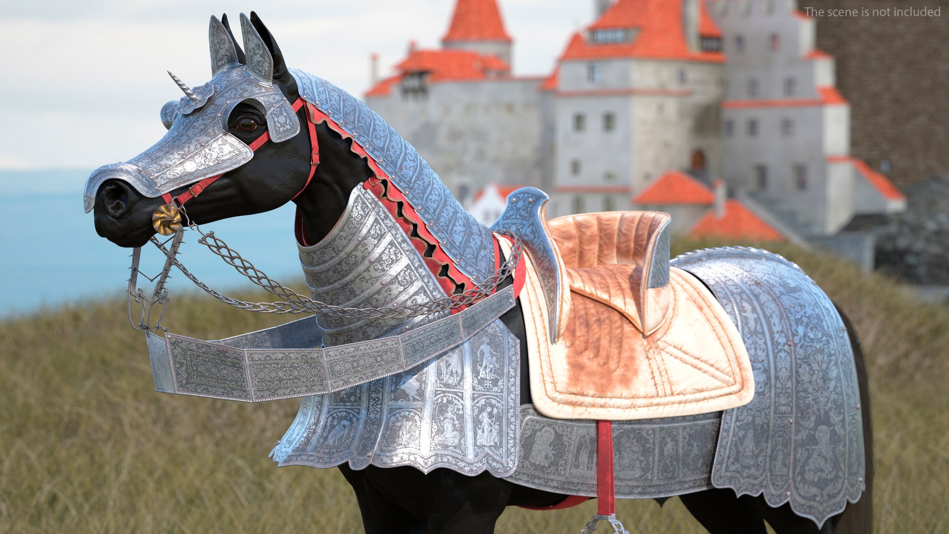 3D Used Medieval Horse Armor Model - TurboSquid 2374786