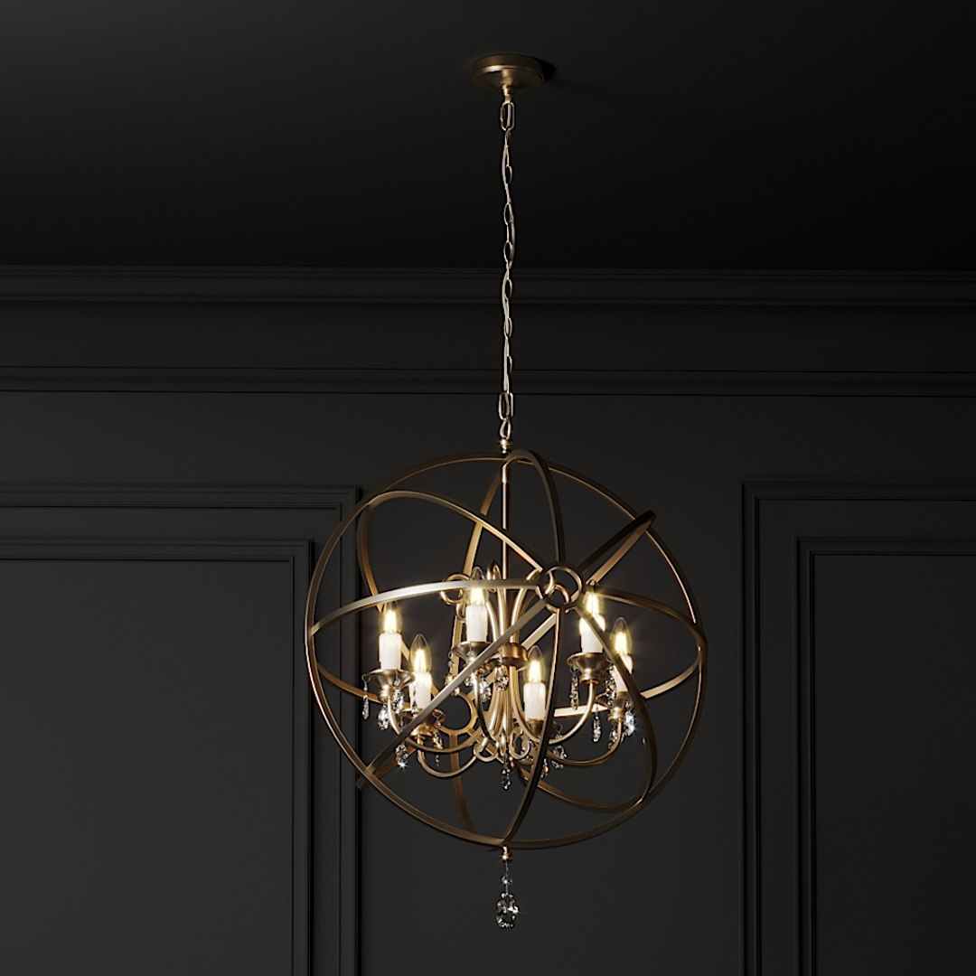 Ballard Design Nicolette Crystal Model - TurboSquid 1553852