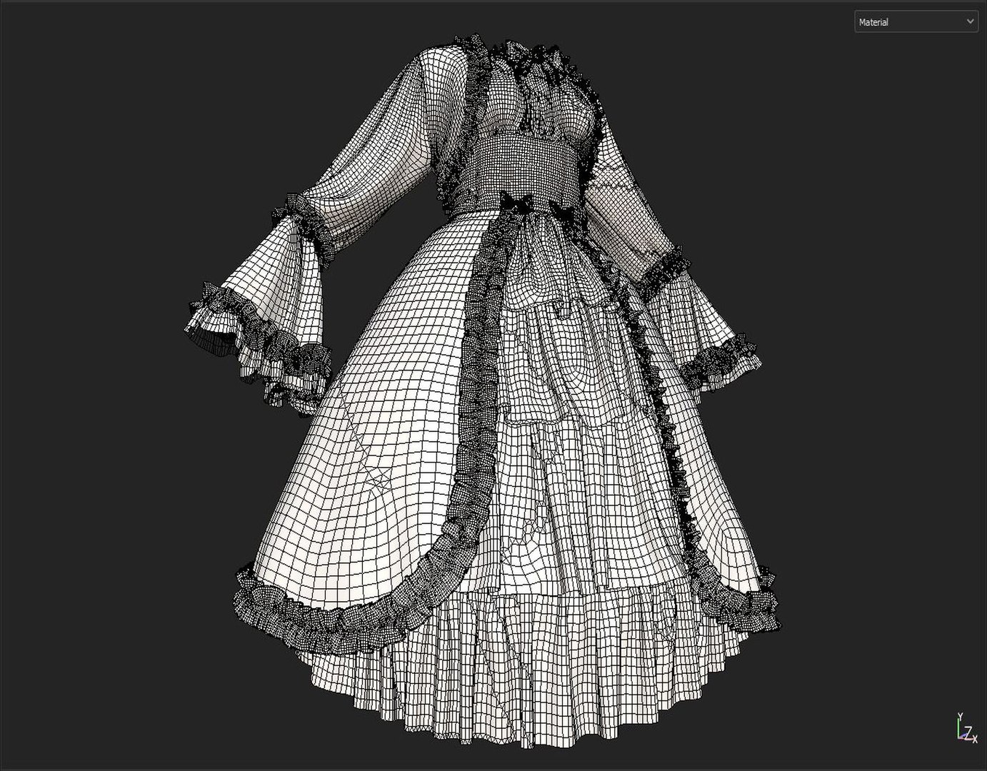Dress 3D Model - TurboSquid 2345408