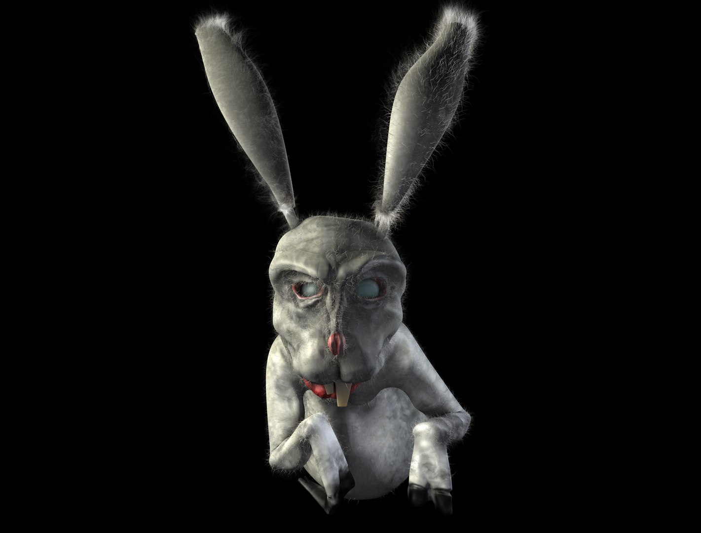 torso evil rabbit 3d c4d