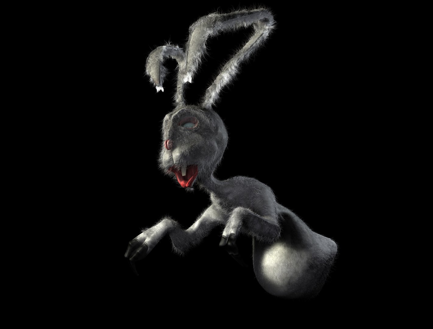 torso evil rabbit 3d c4d
