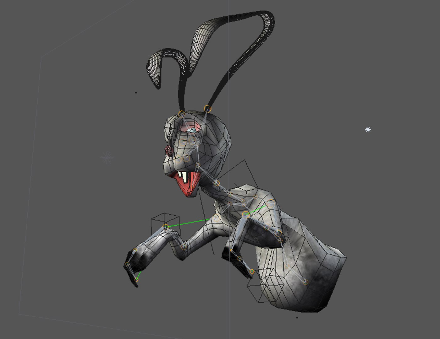 torso evil rabbit 3d c4d