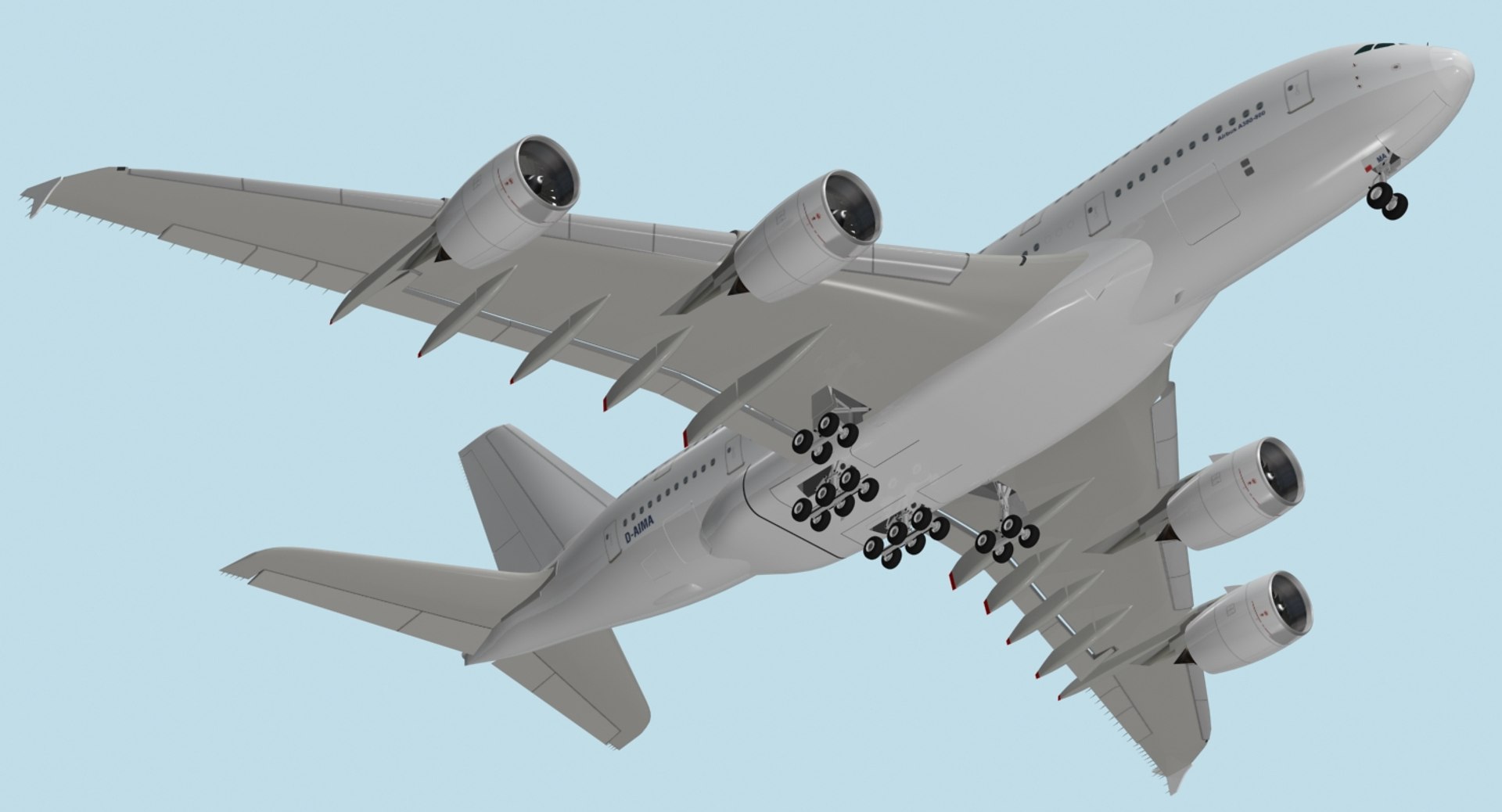 3d Airbus A380-800 A380