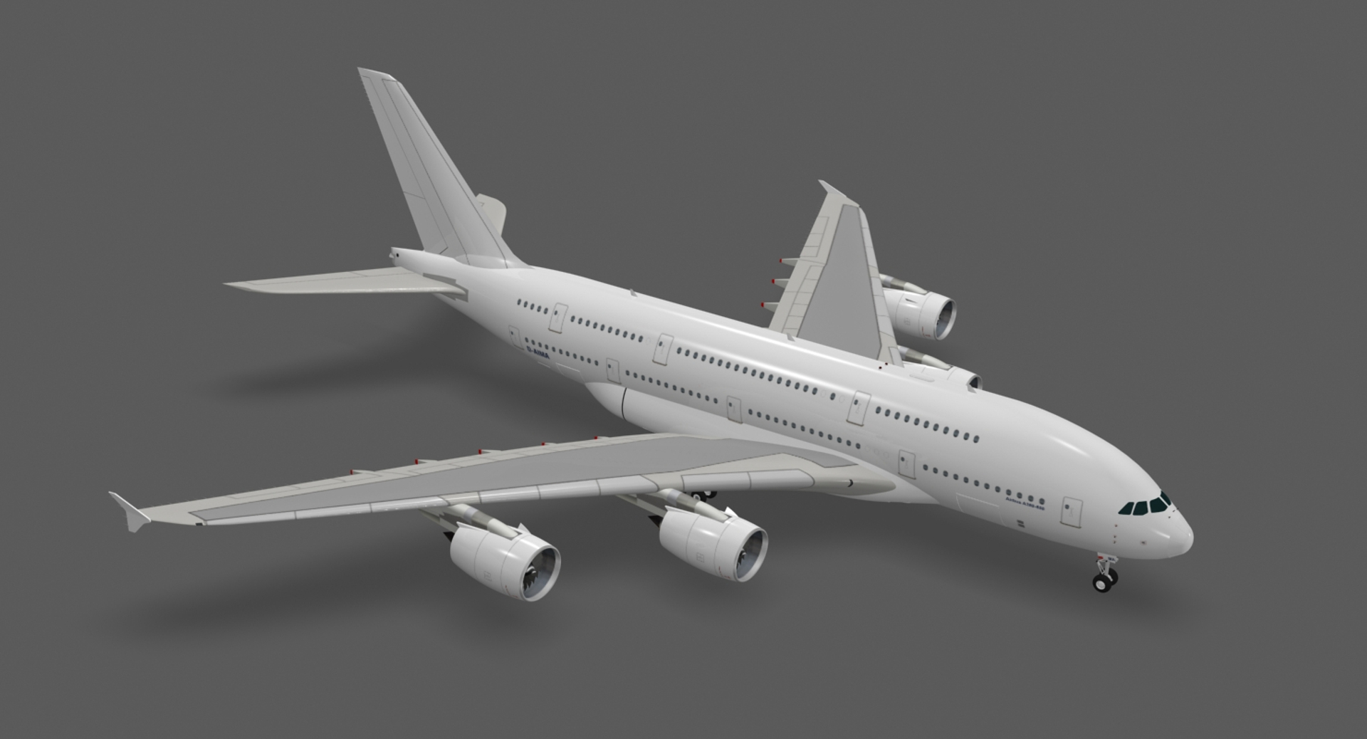 3d airbus a380-800 a380