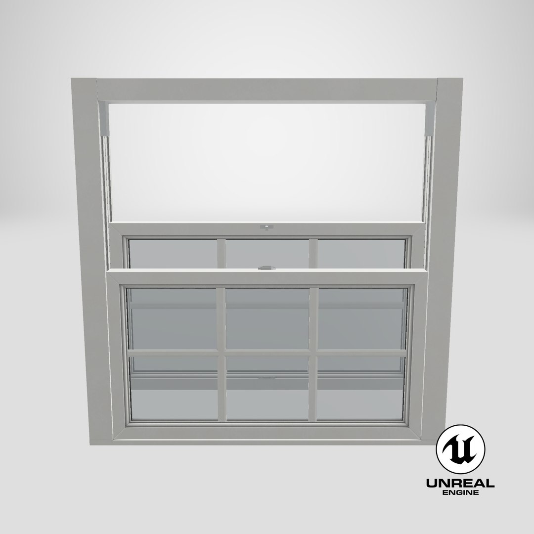 Standard-windows---window-3-open 3D Model - TurboSquid 1246369