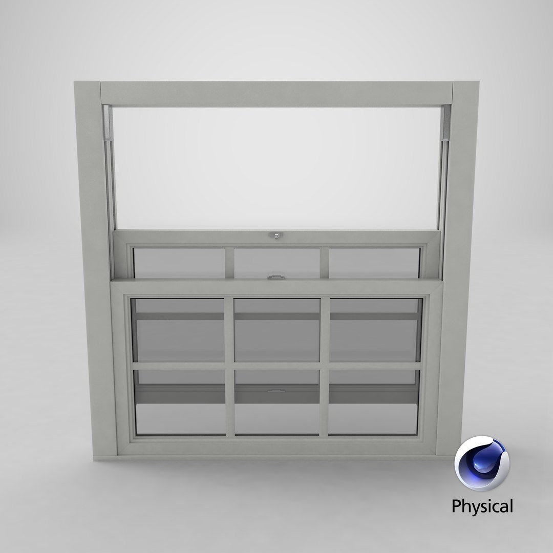 Standard-windows---window-3-open 3D Model - TurboSquid 1246369