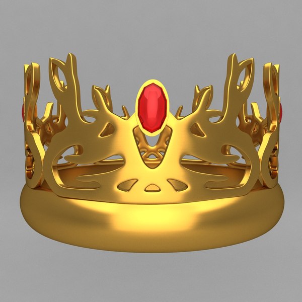 3d crown king ornaments