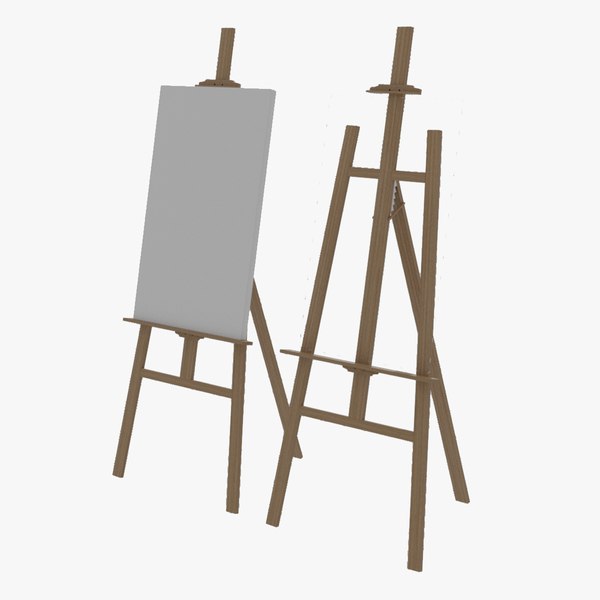 3D Blender painting paint easel