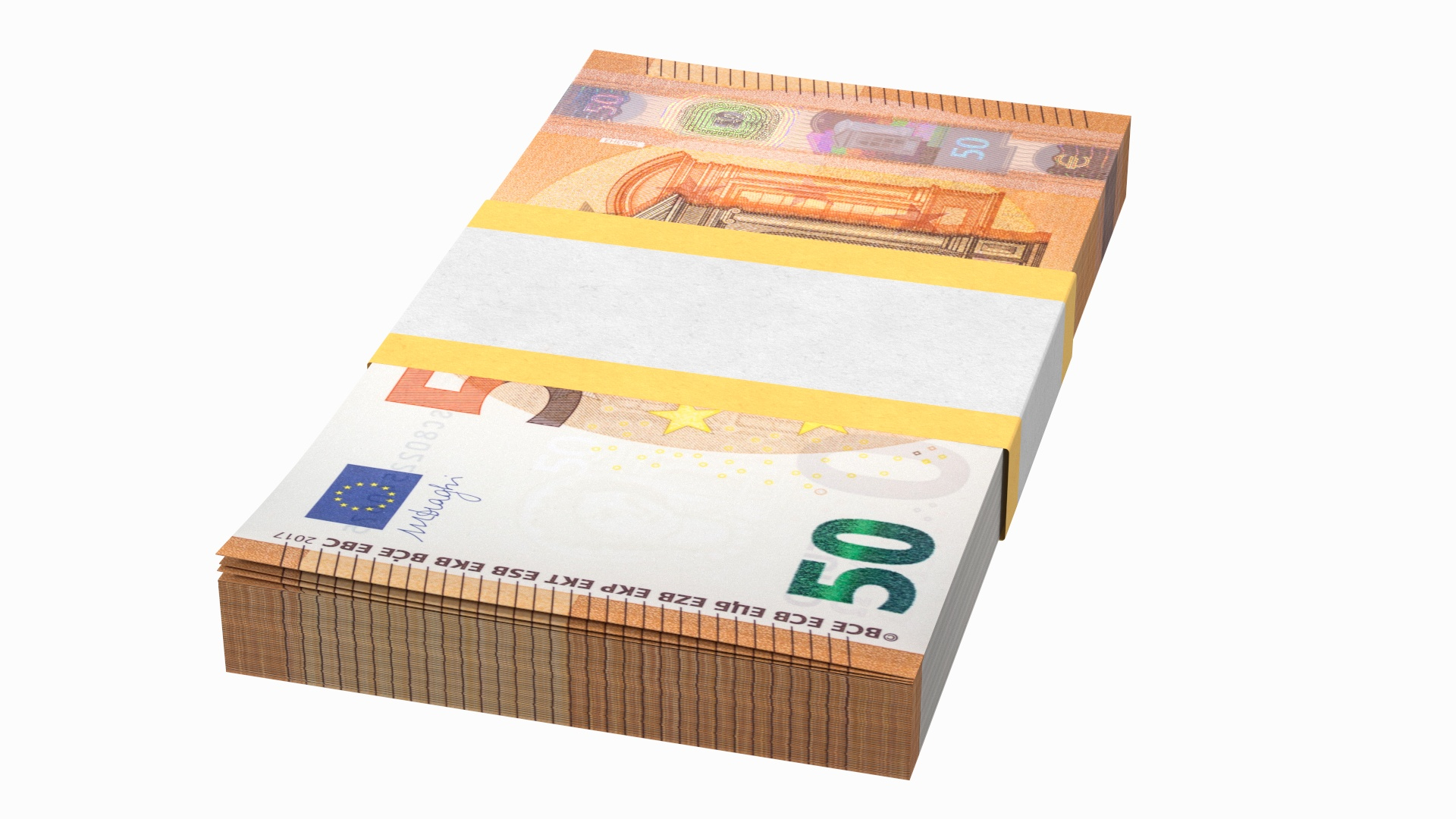Stack Money 50 Euro 3D - TurboSquid 2146528