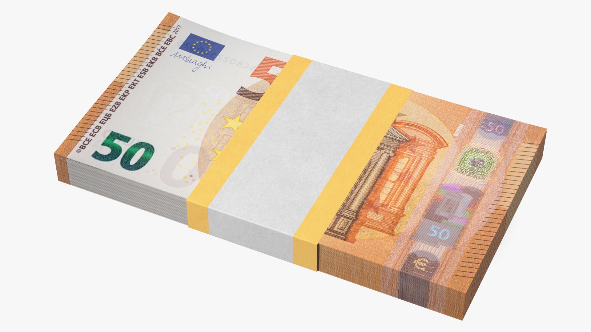 Stack Money 50 Euro 3D - TurboSquid 2146528