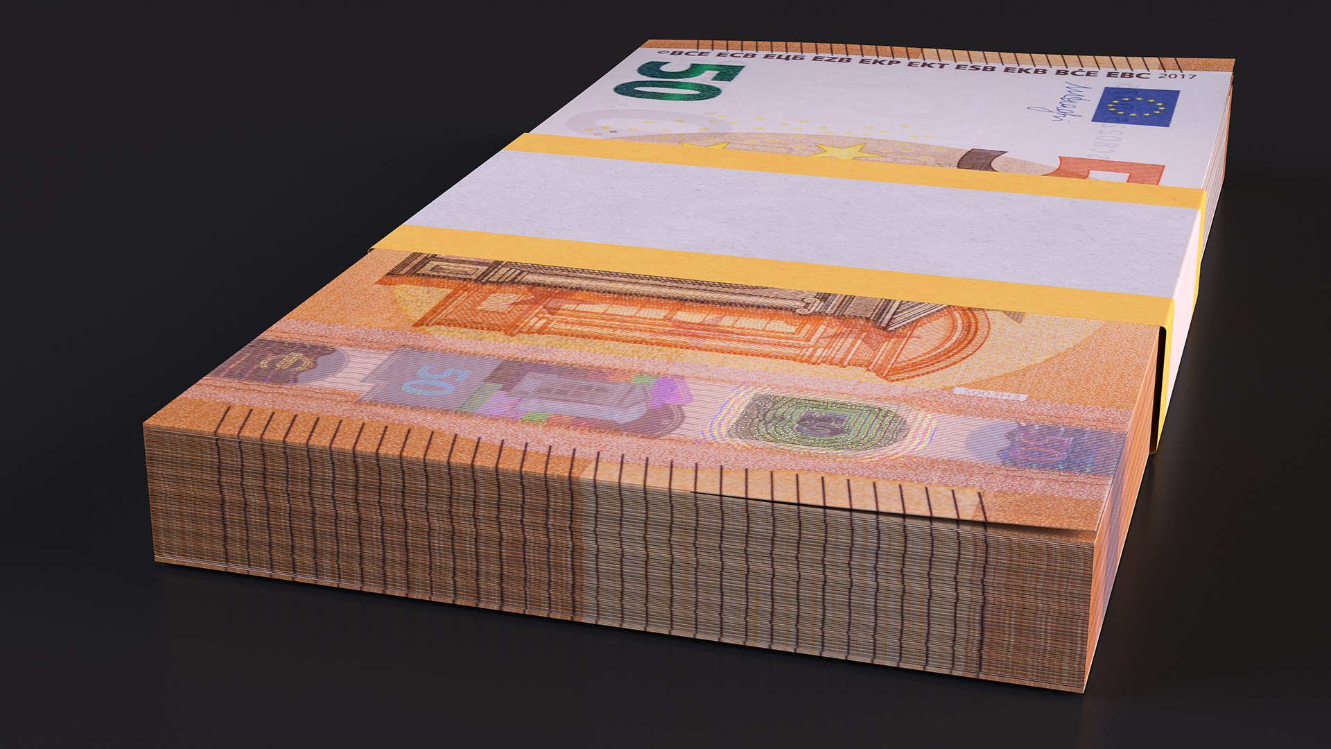 Stack Money 50 Euro 3D - TurboSquid 2146528