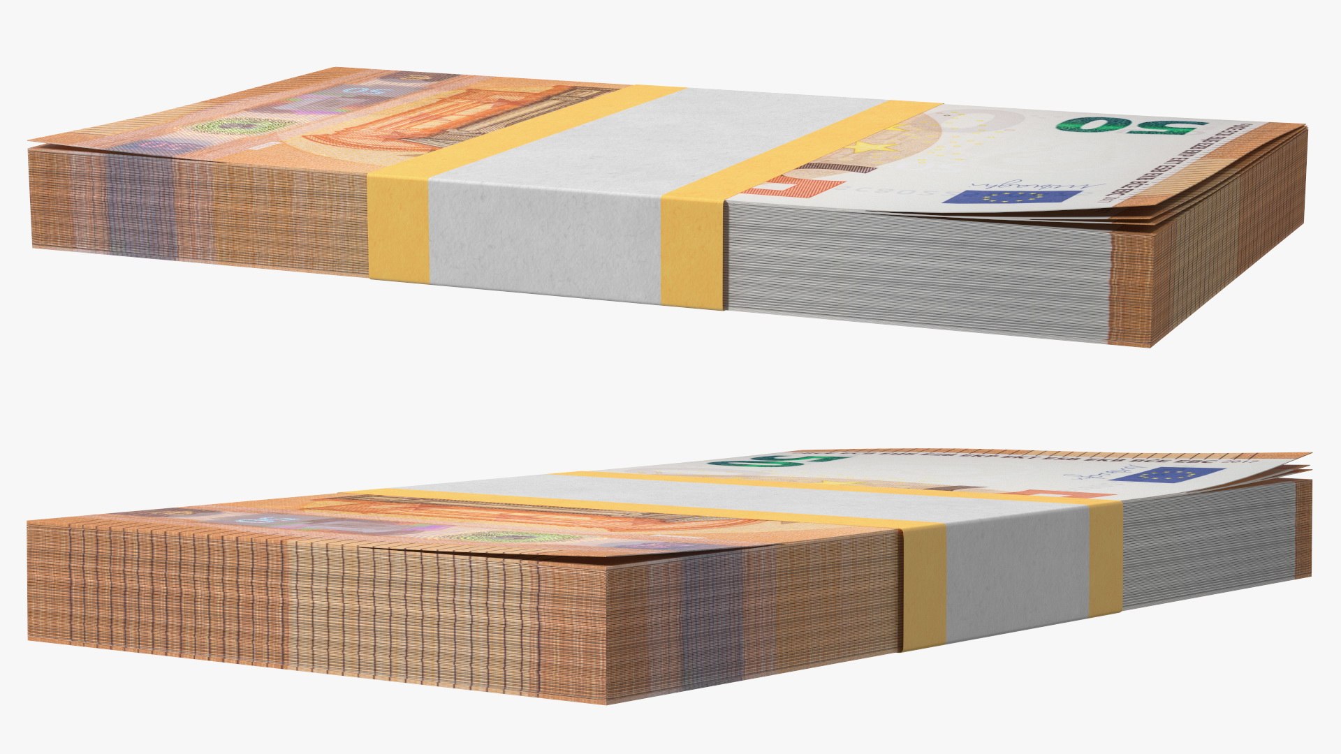 Stack Money 50 Euro 3D - TurboSquid 2146528