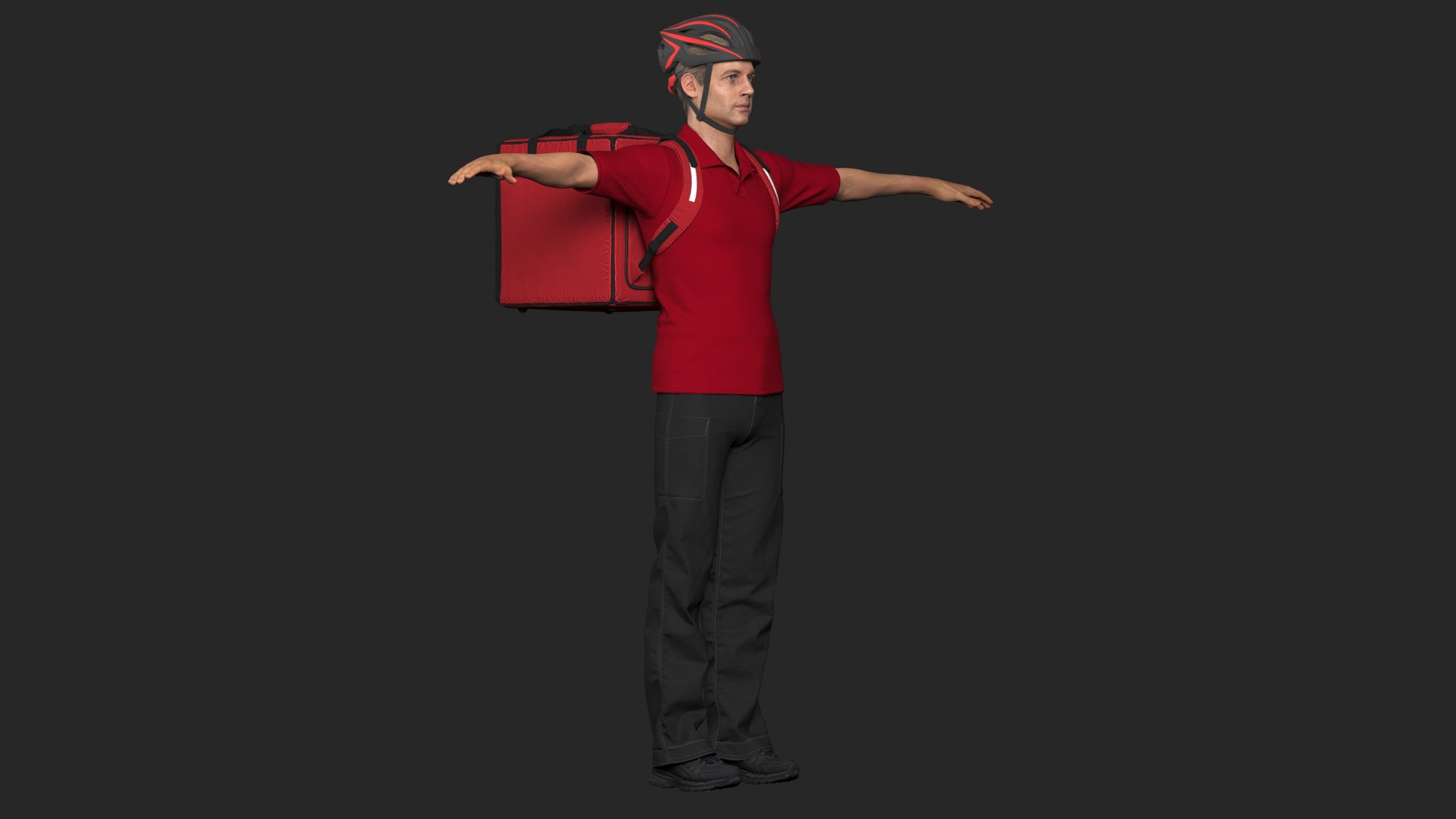 Delivery Bicycle Rider 3D Model - TurboSquid 2039879