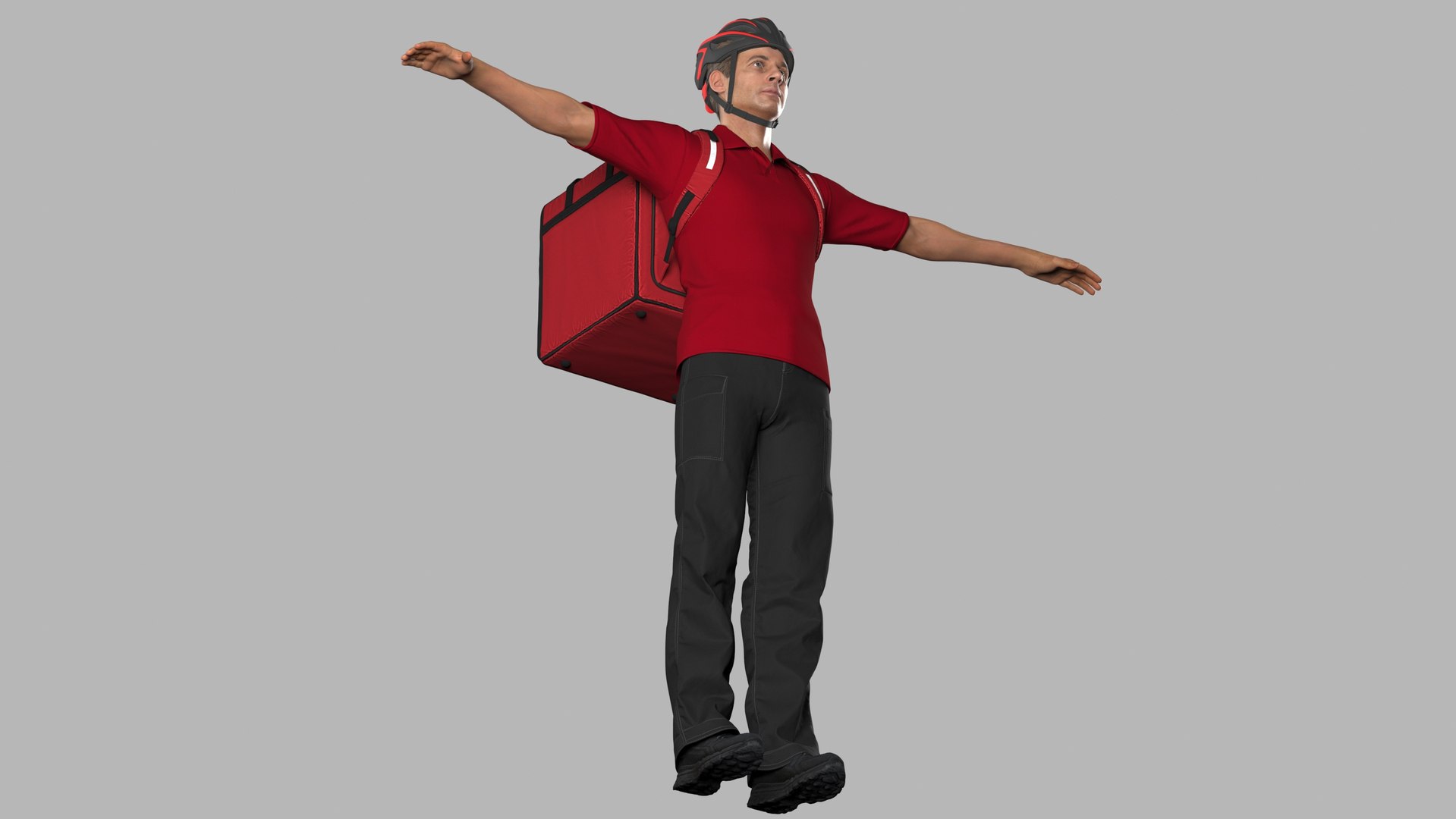 Delivery Bicycle Rider 3D Model - TurboSquid 2039879