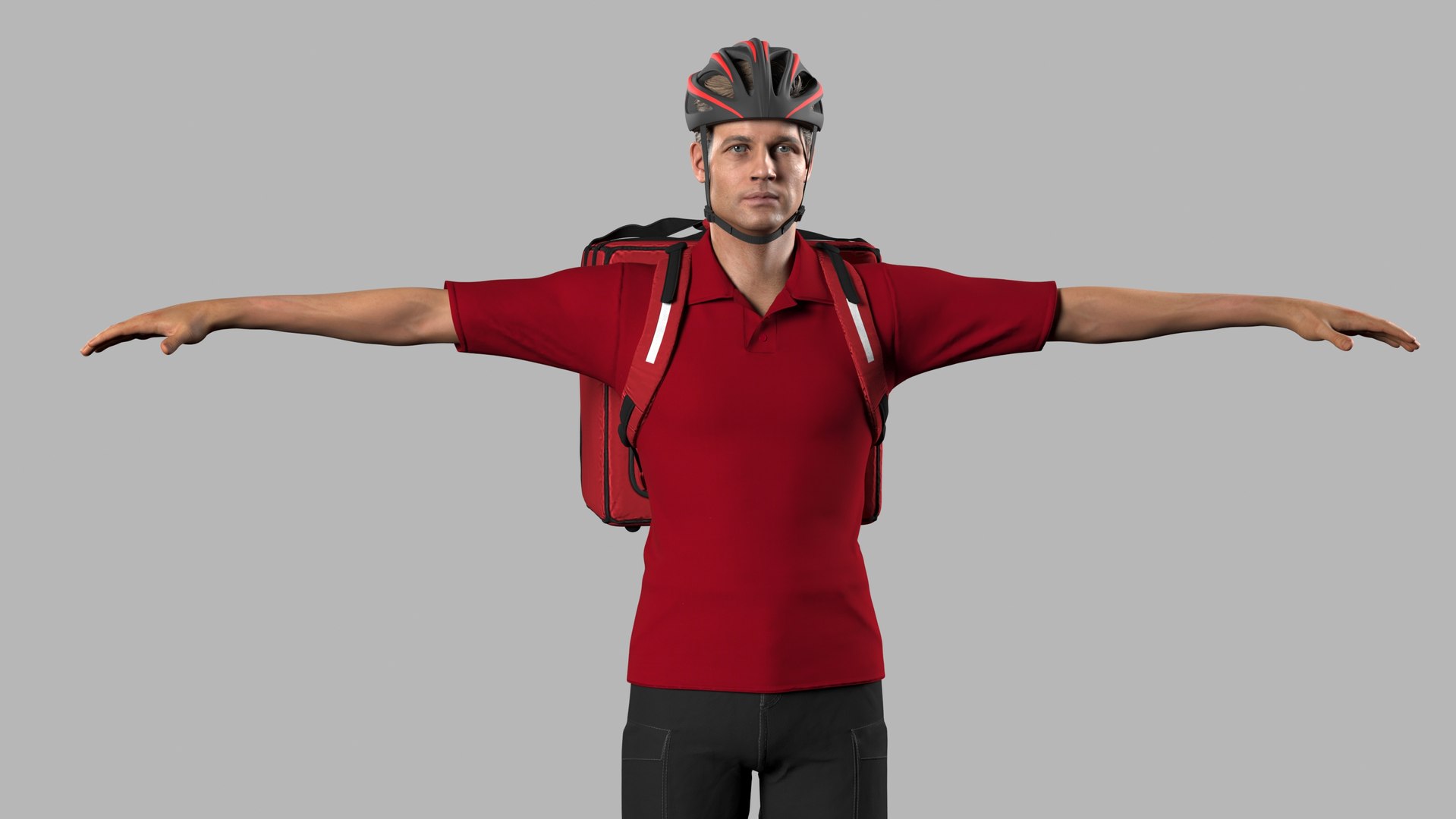 Delivery Bicycle Rider 3D Model - TurboSquid 2039879