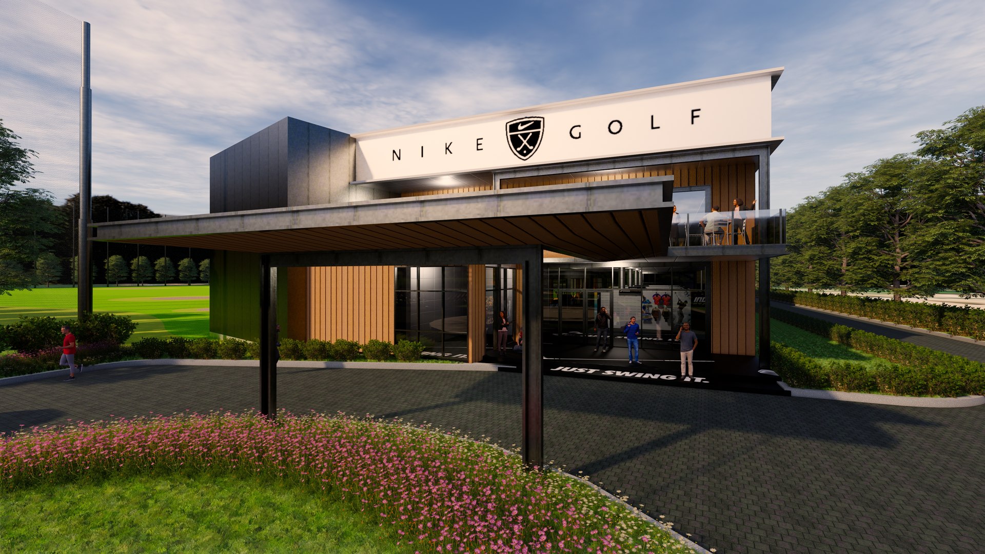 3D Driving Range Golf Model - TurboSquid 1873638