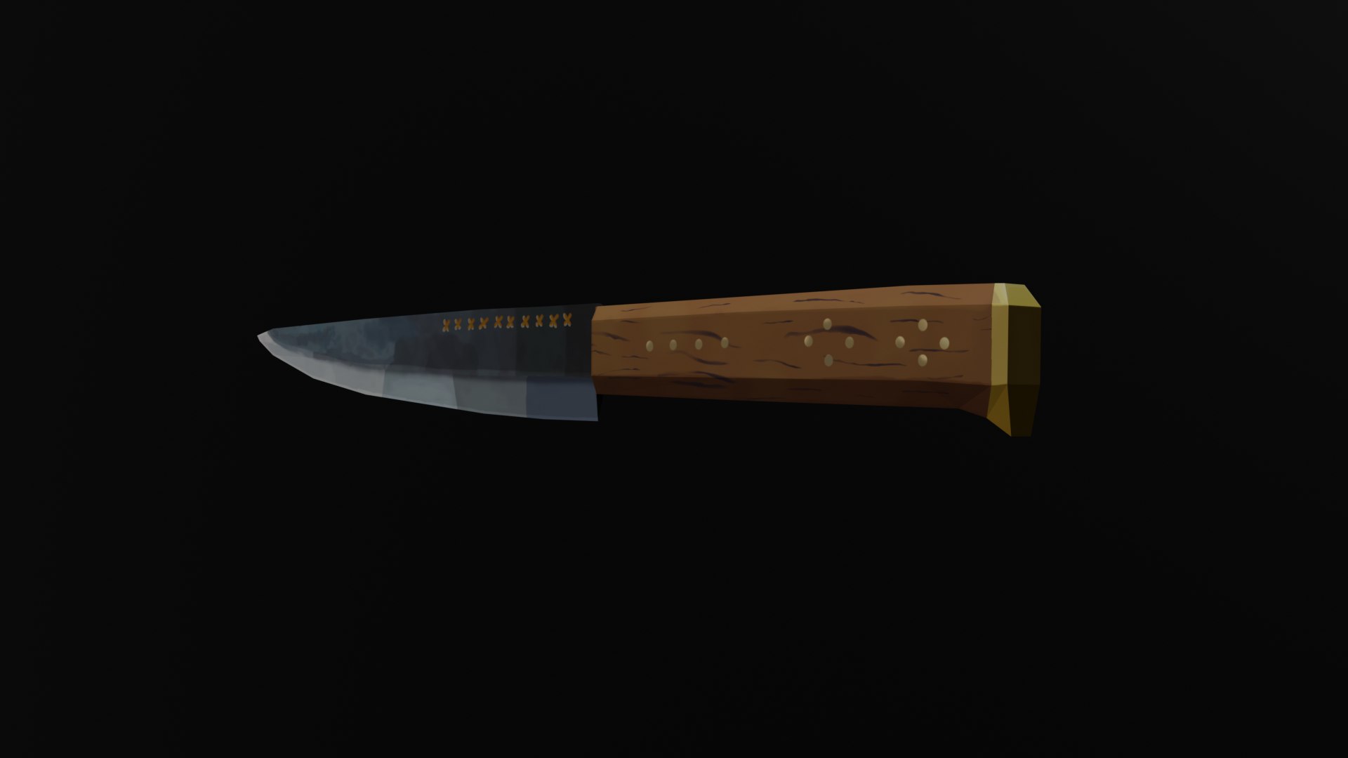 3D Hand Painted Medieval Knife - TurboSquid 2286594