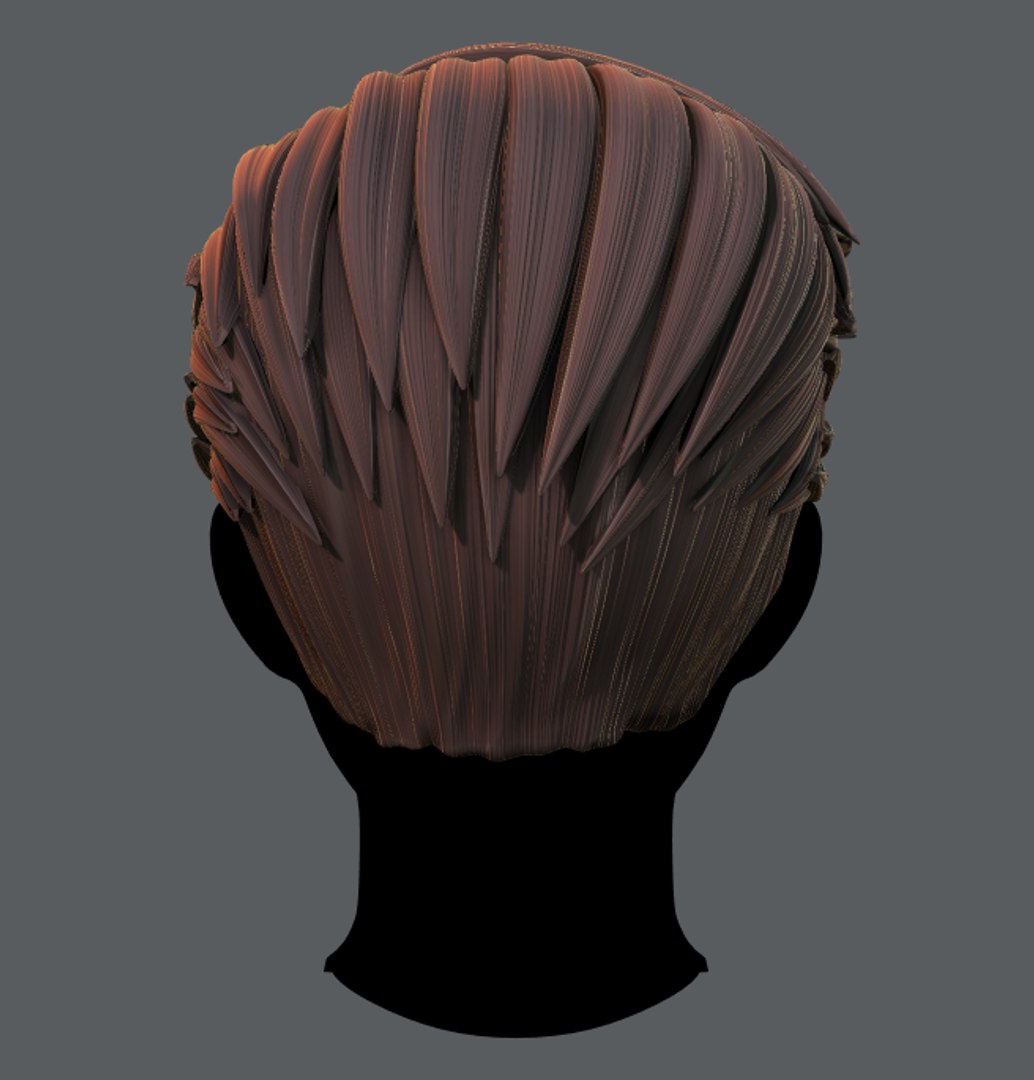 3D hair man model - TurboSquid 1299193