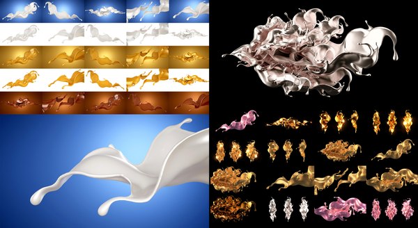 3D splash liquid water model - TurboSquid 1629296