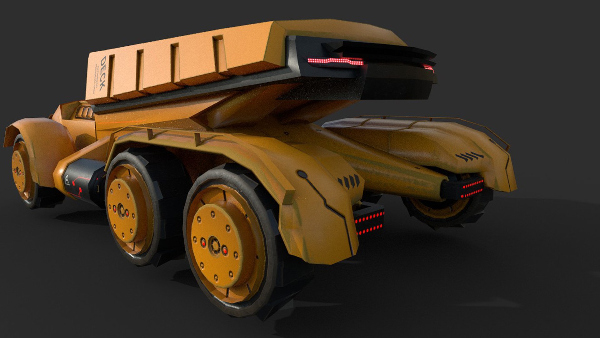 Sci Fi Tanker Model - TurboSquid 1866806