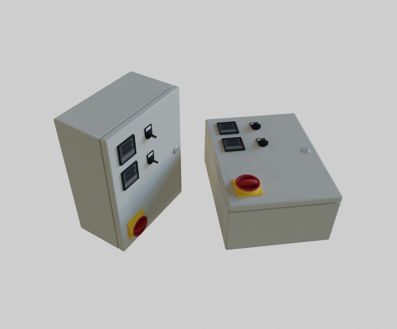Industrial Temperature Control Box With Switches And PIDs Model ...