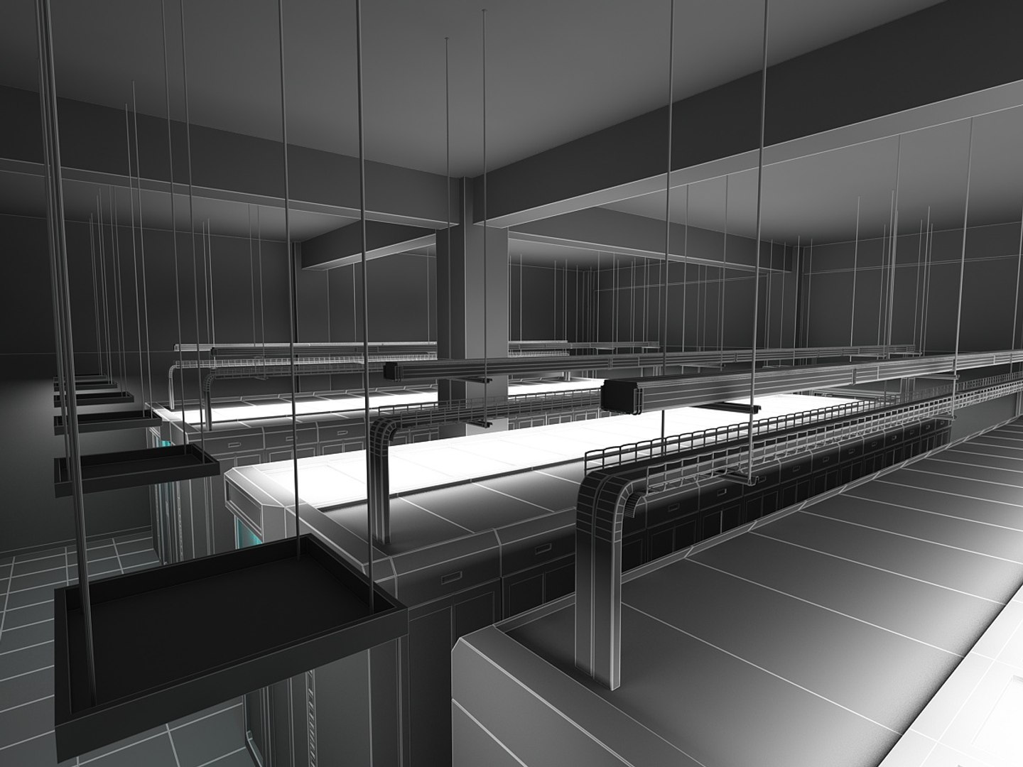 3D model Computer Server Room - TurboSquid 1910512